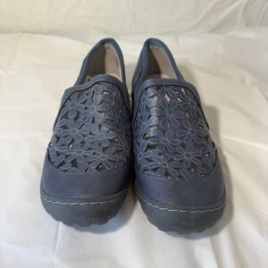JBU | Shoes | Jbu By Jambu 9 Slip On Loafers Wildflower Blue Contoured ...